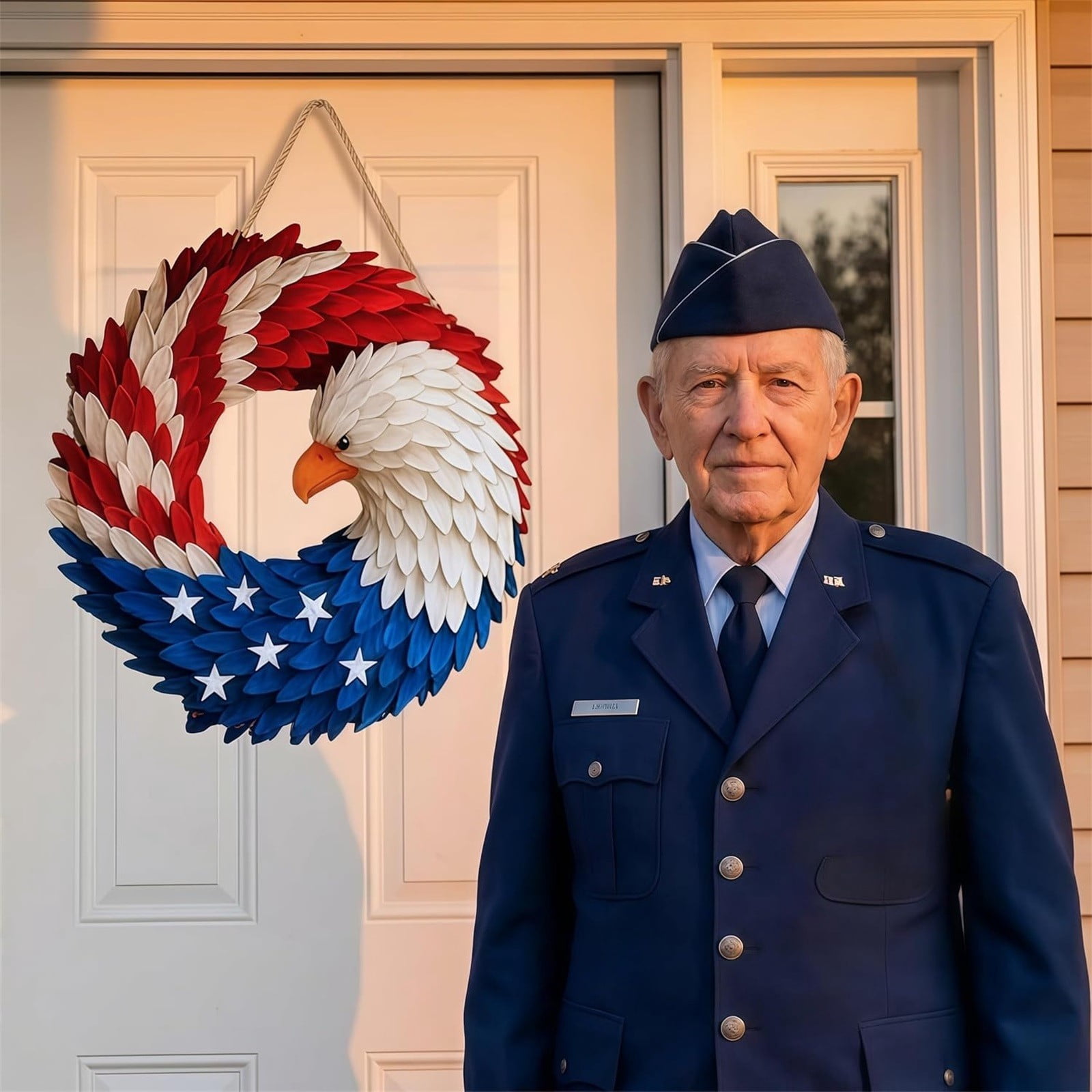 250th Eagle Wreath 10Inch American 250th Anniversary Flag Patriotic ...