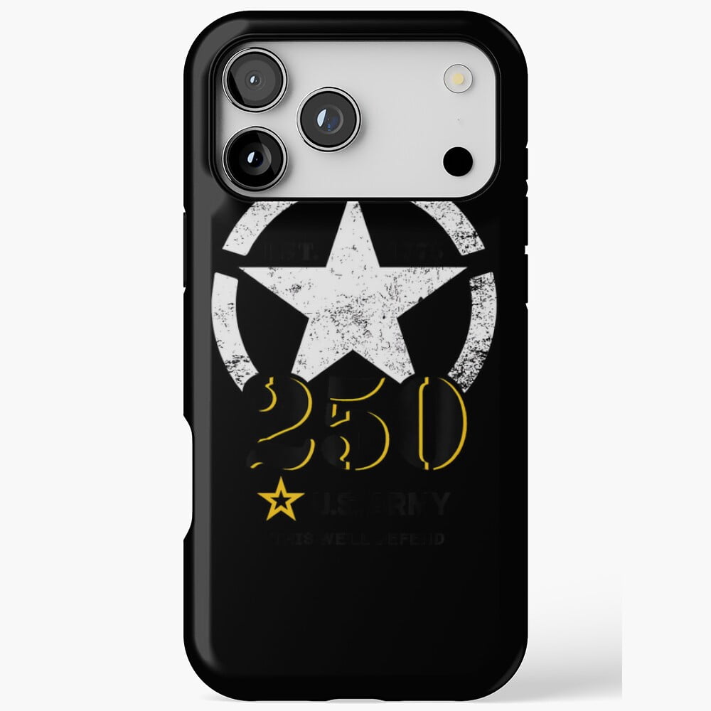 250th Military Vintage Star DistressedPhone Case for iPhone 17 11 12 13 ...