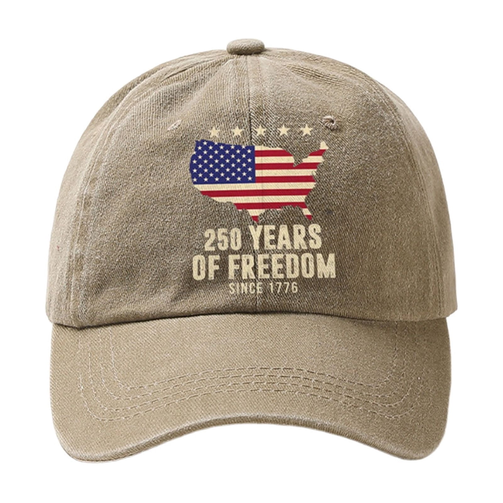 250th Year Of Freedom Anniversary Cap,22x23.6" Adjustable Baseball Cap ...