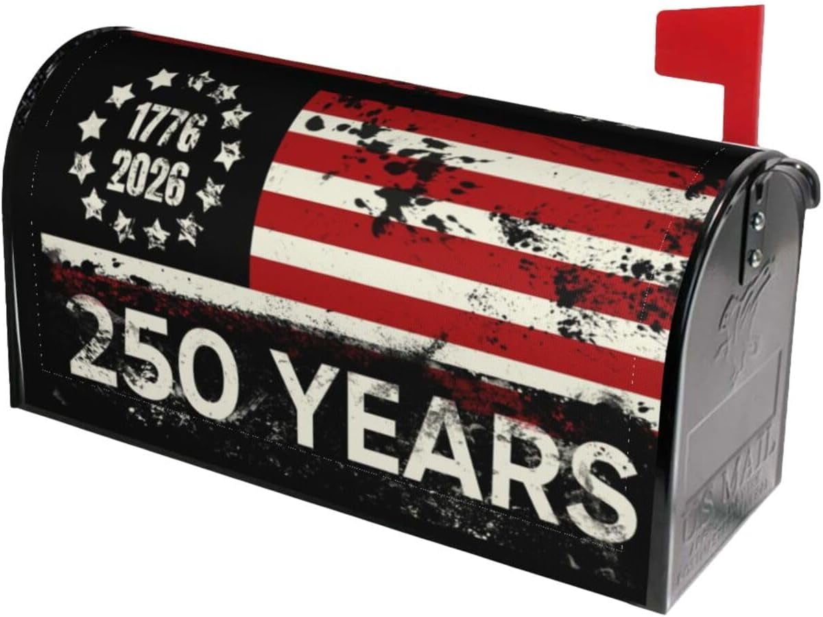 250th Years Anniversary Mailbox Covers, USA Patriotic Magnetic Post Box ...
