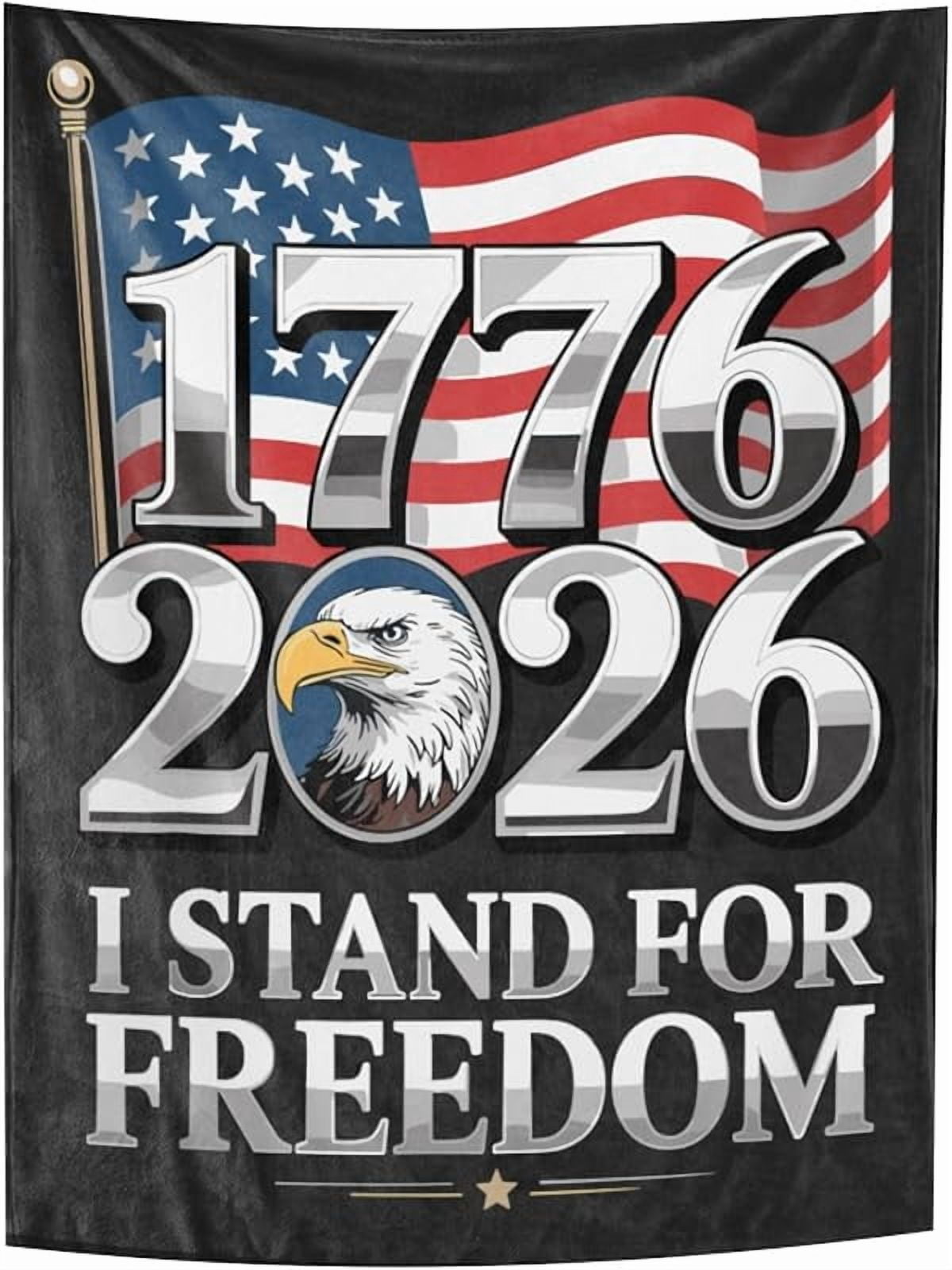 250th Years Anniversarys of Freedoms US 1776-2026 Fall Throw Blanket ...