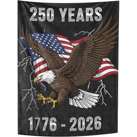 250th Years Anniversarys of Freedoms US 1776-2026 Fall Throw Blanket ...