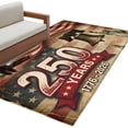 250th Years Washable Area Rugs 2.7'x5', American Flag Liberty Bell ...