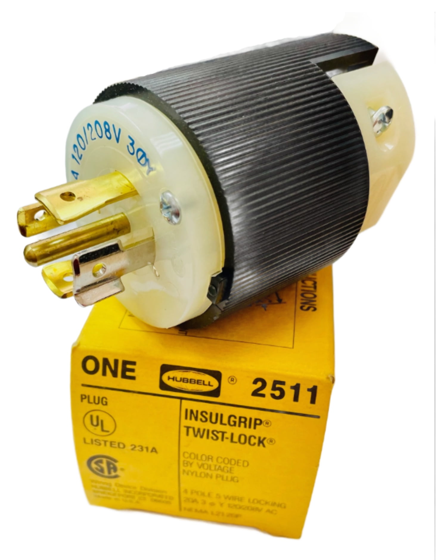 2511 Nylon Plug, Locking Devices, Twist-Lock, Industrial, Male Plug ...