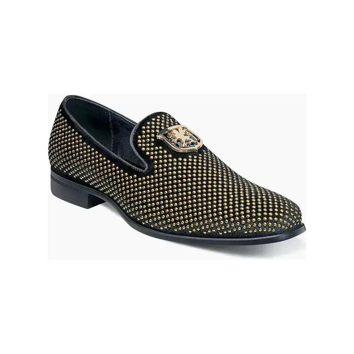 25228, Stacy Adams Micro Suede Shoes Swagger Slip On Studded All Colors ...