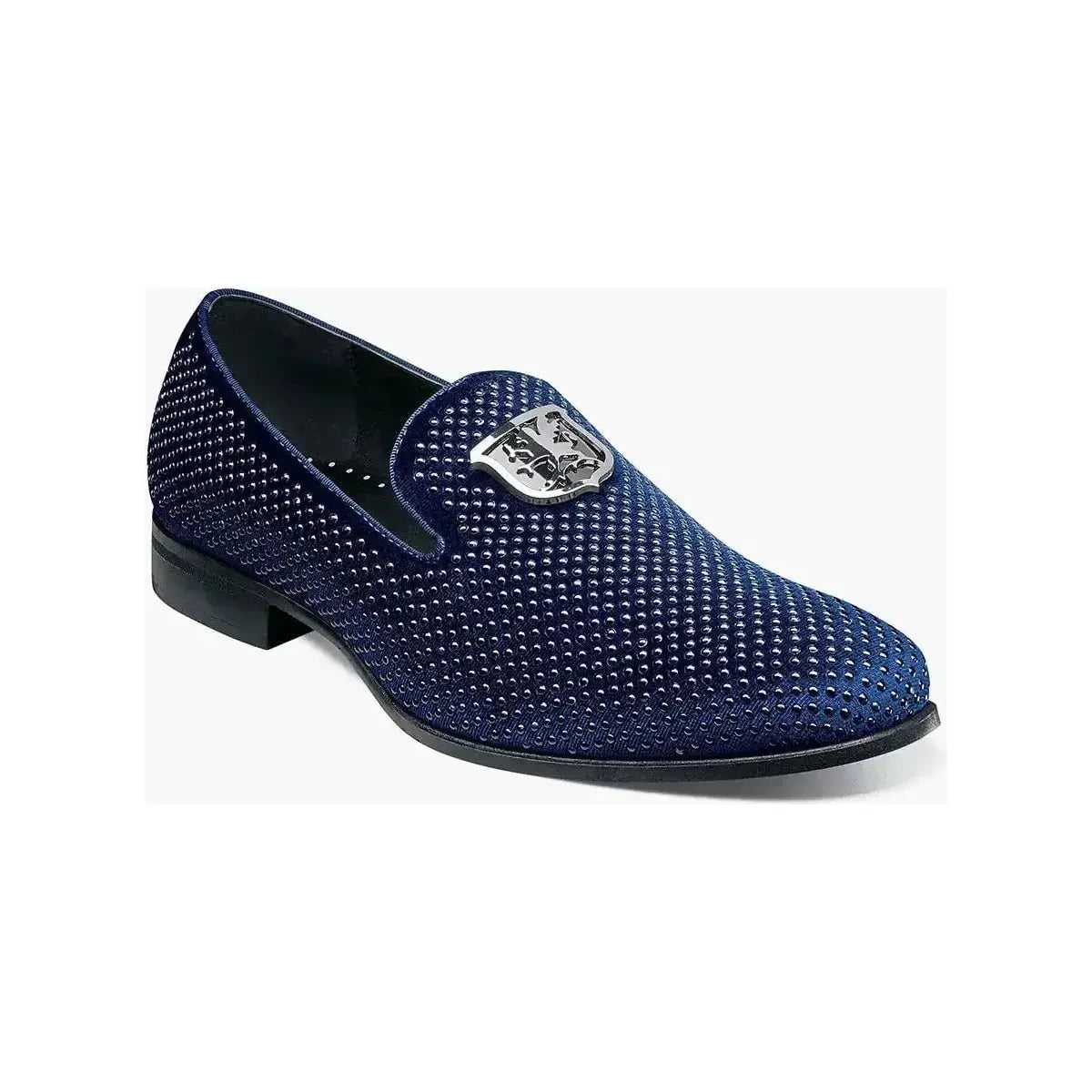25228, Stacy Adams Micro Suede Shoes Swagger Slip On Studded All Colors ...