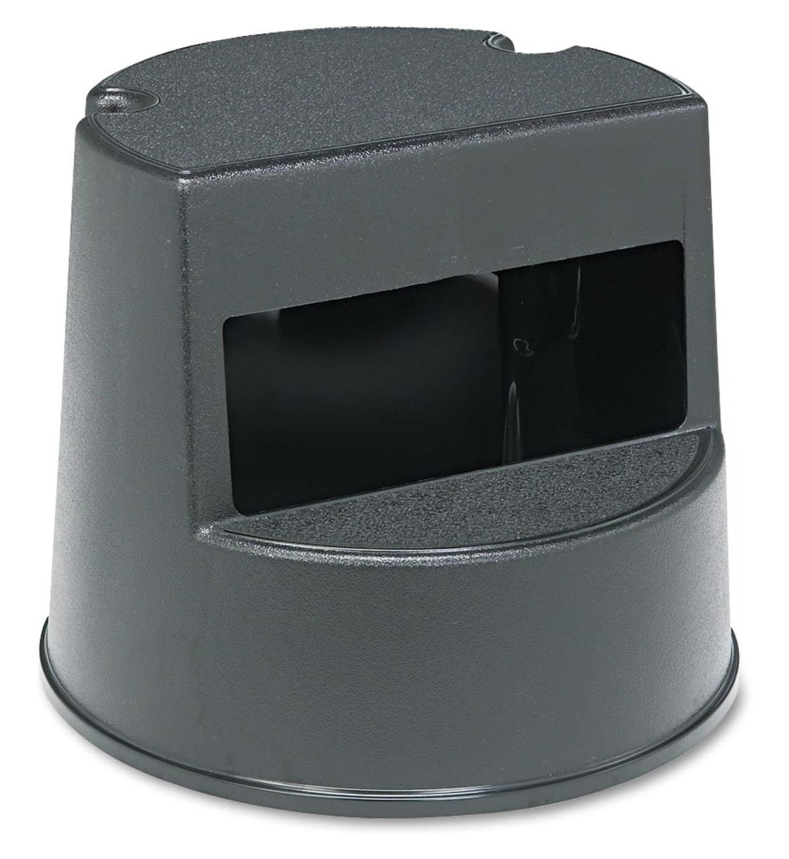 252300BK Rolling Step Stool Curved Design Retracting Casters 16 dia. x ...