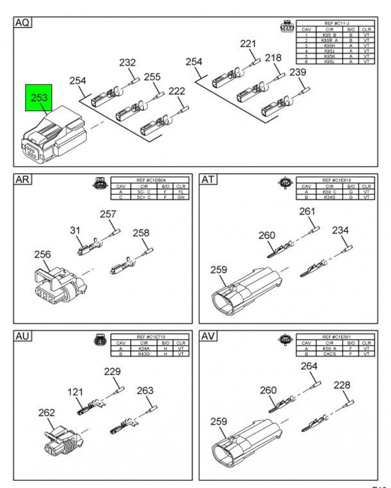 2523554C91 CONNECTOR fits INTERNATIONAL TRUCK (New OEM) - Walmart.com