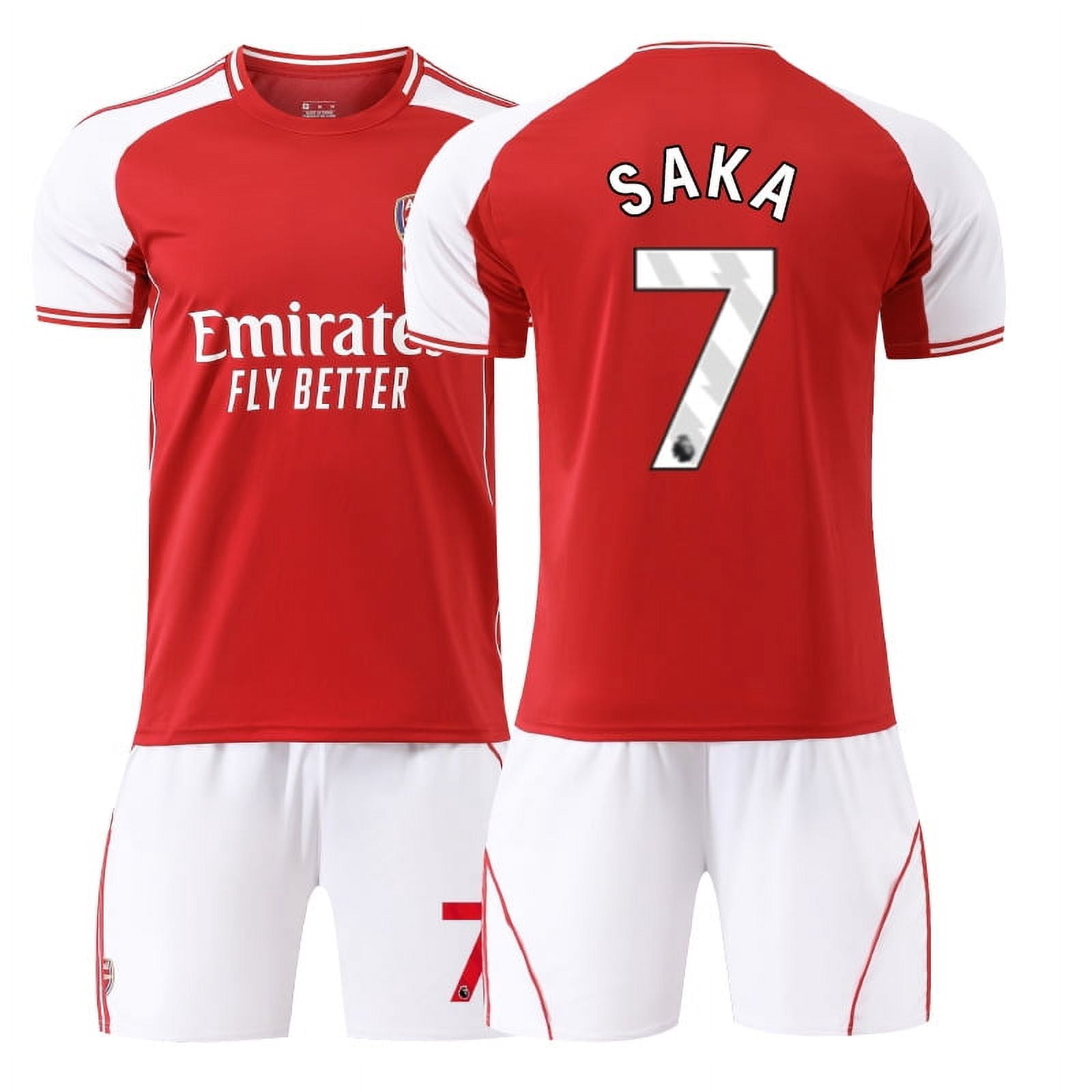 2526 Arsenal home children's football jersey set 7 Saka 9 Jesus 11 ...