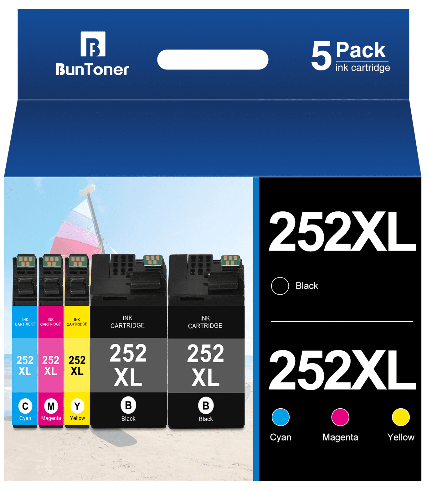 252XL Ink Cartridges for Epson 252 XL 252XL T252XL Ink Cartridge Combo ...