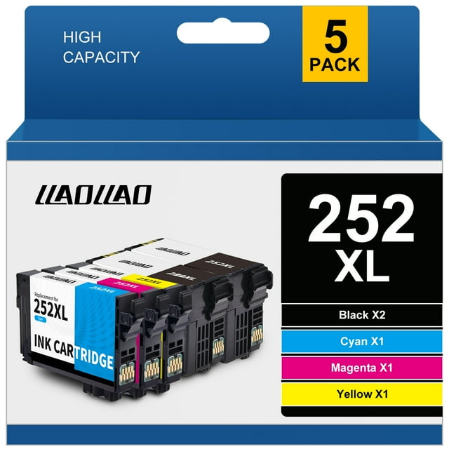 252XL Ink Cartridges for Epson 252XL Ink Cartridges Combo Pack for ...