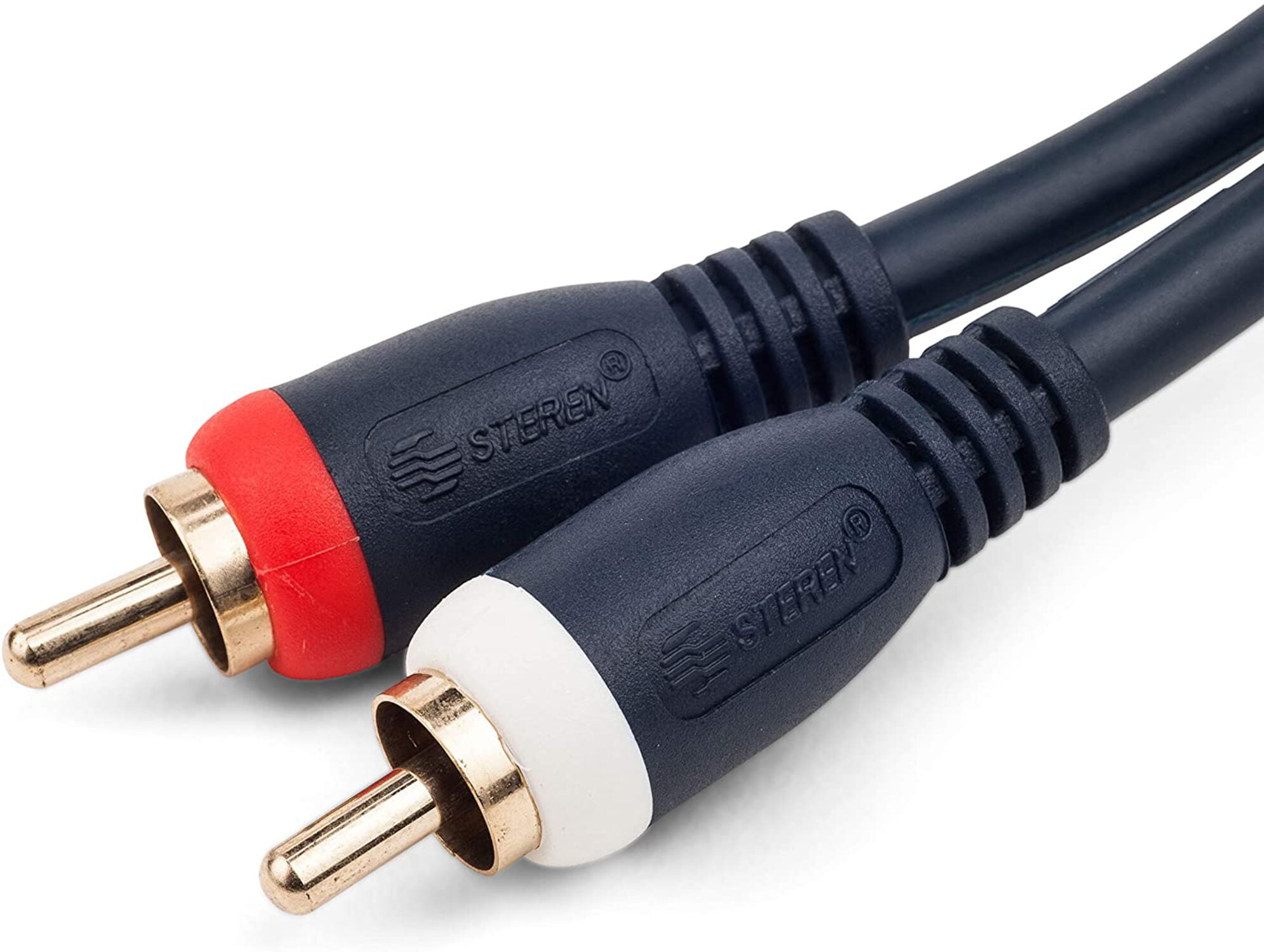LOT OF 18 Steren 100ft 2-RCA High-Quality Stereo Audio Cable Blue - Red ...