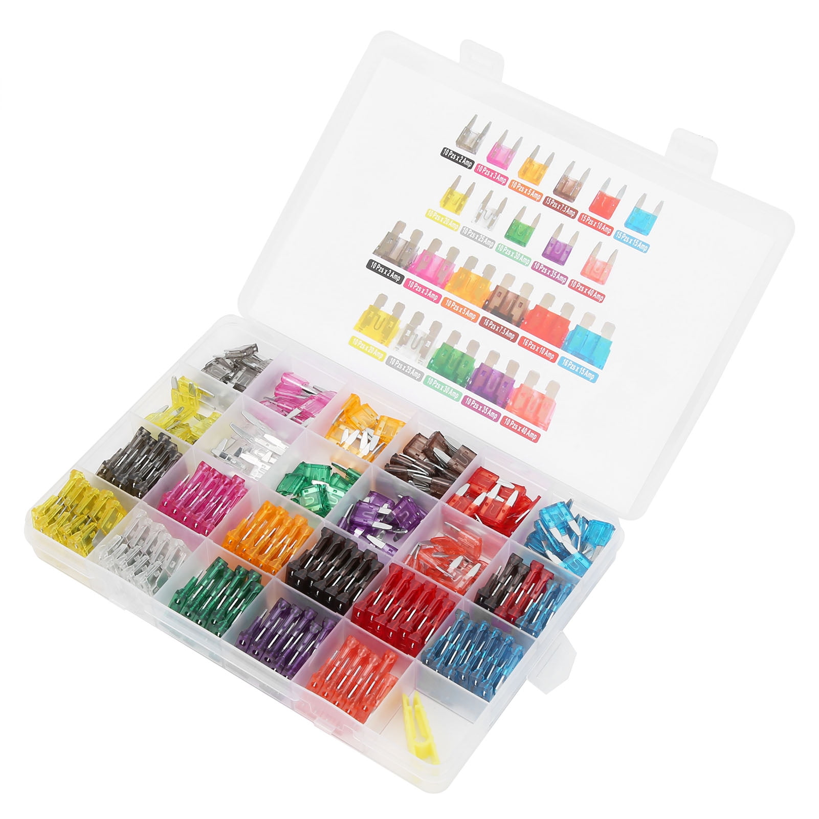 254pcs Blade Fuse Kit Small Medium Size 2A-40A Assortment for Auto Car ...