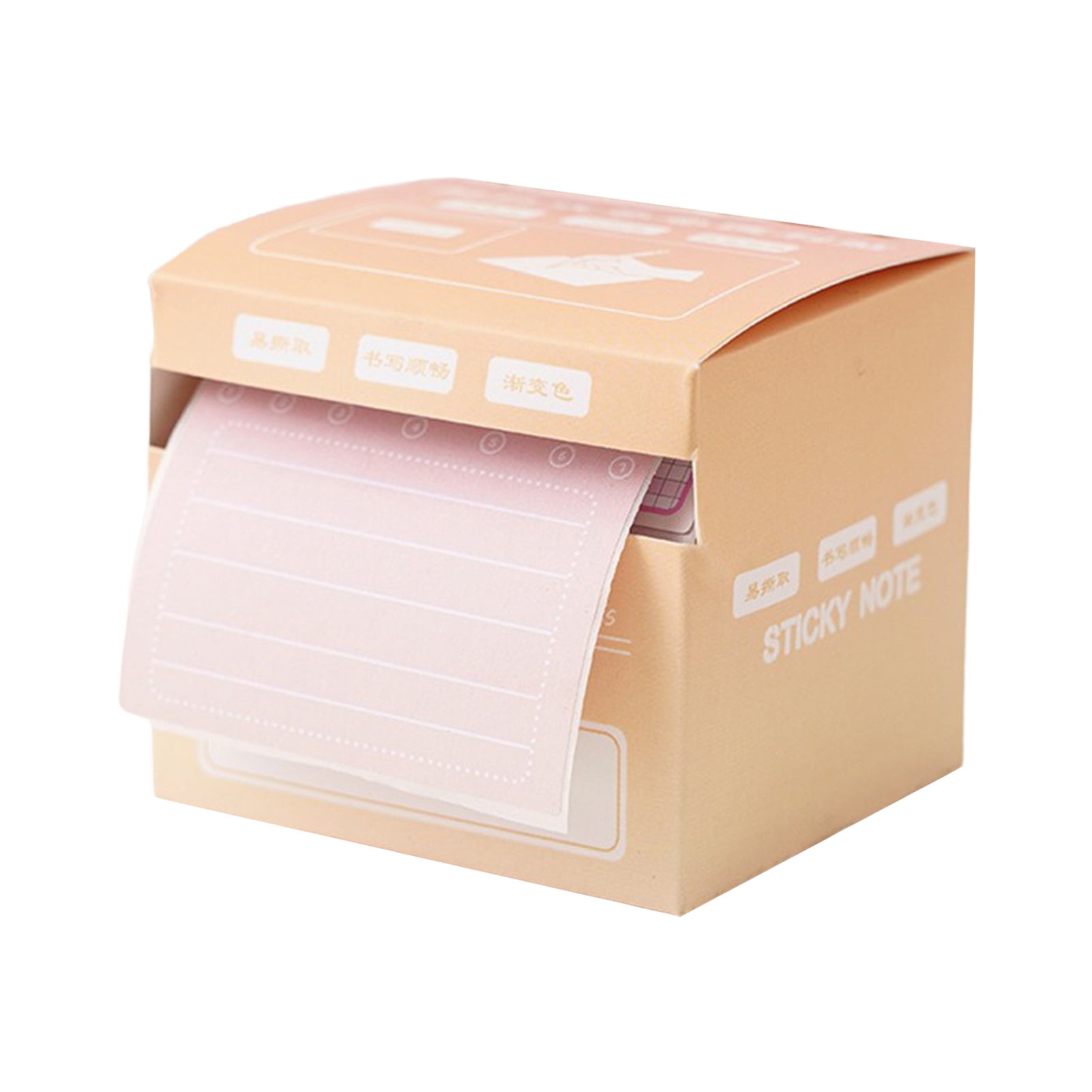 256 Sheets/Box Roll Tape Sticky Notes Full Adhesive Pull Out Dispenser ...