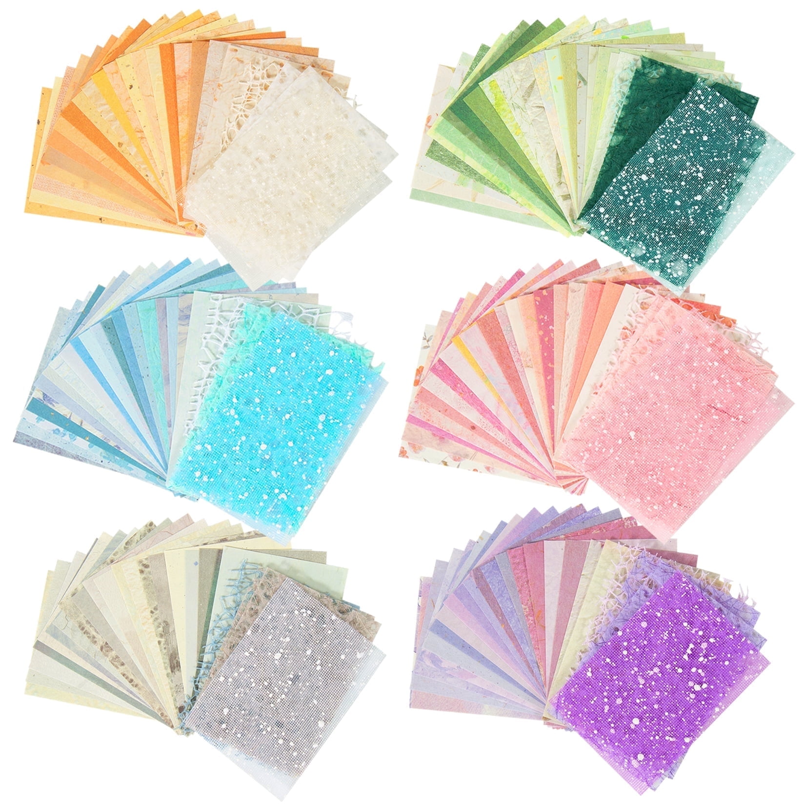 Customer reviews for 256 Sheets Textured Scrapbook Paper Set, 6 Pack ...