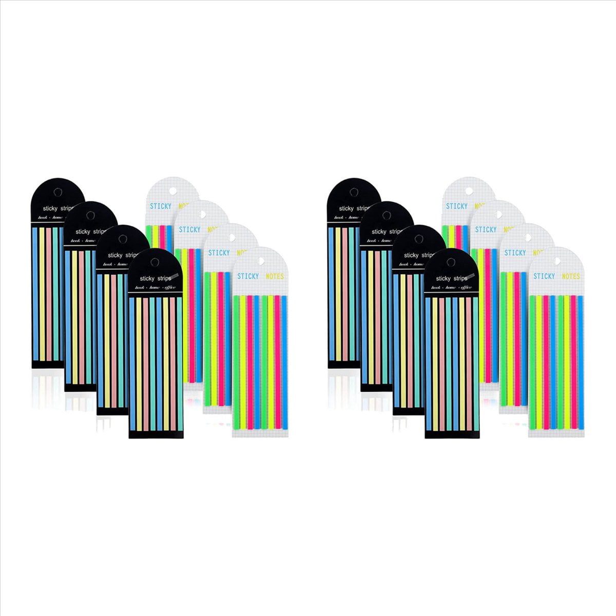 2560 PCS Highlighter Tape,Transparent Sticky Long Page Markers Tabs ...