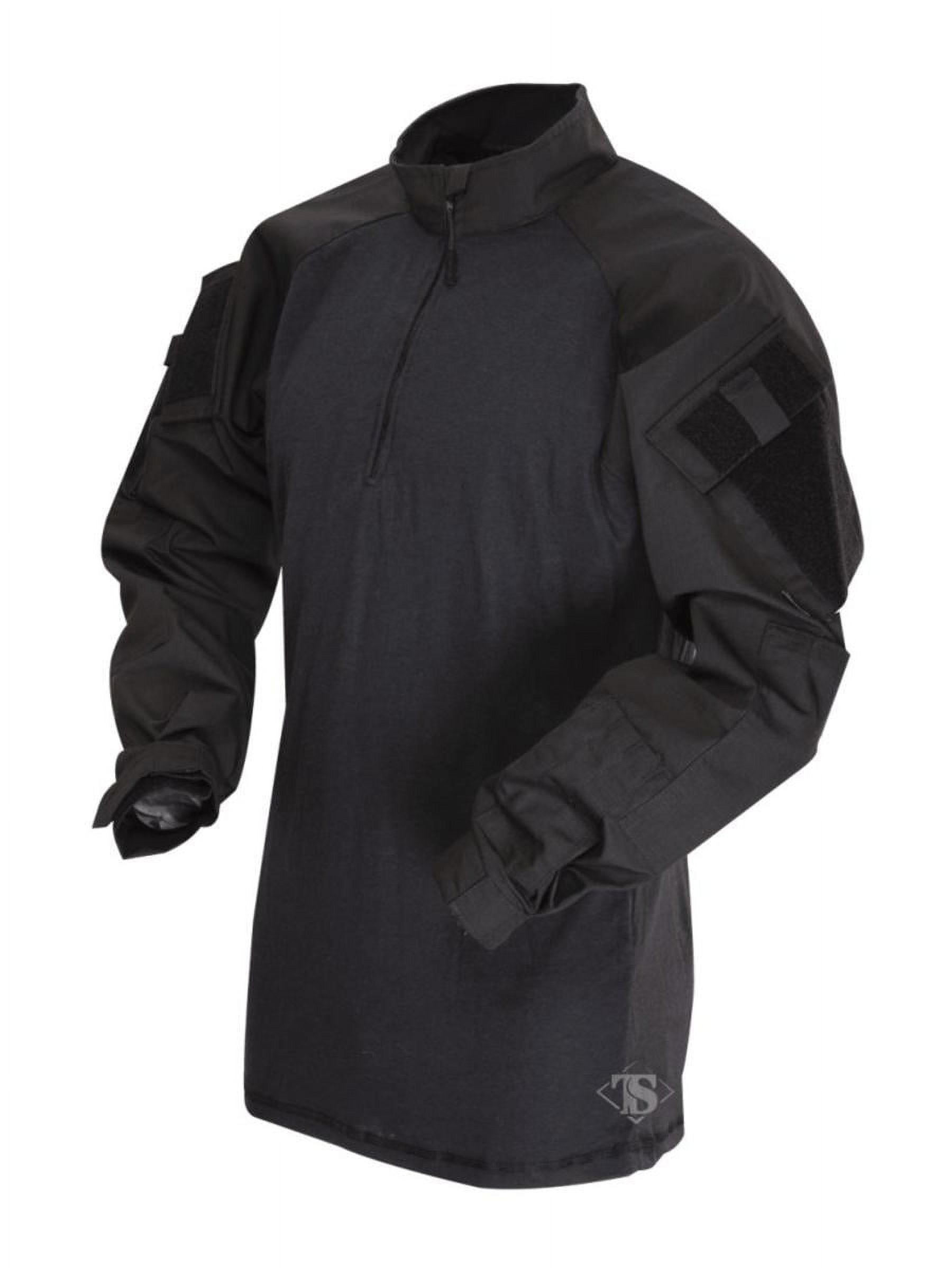2566 1/4 Zip Tactical Response Uniform (TRU) Combat Shirt, Black ...