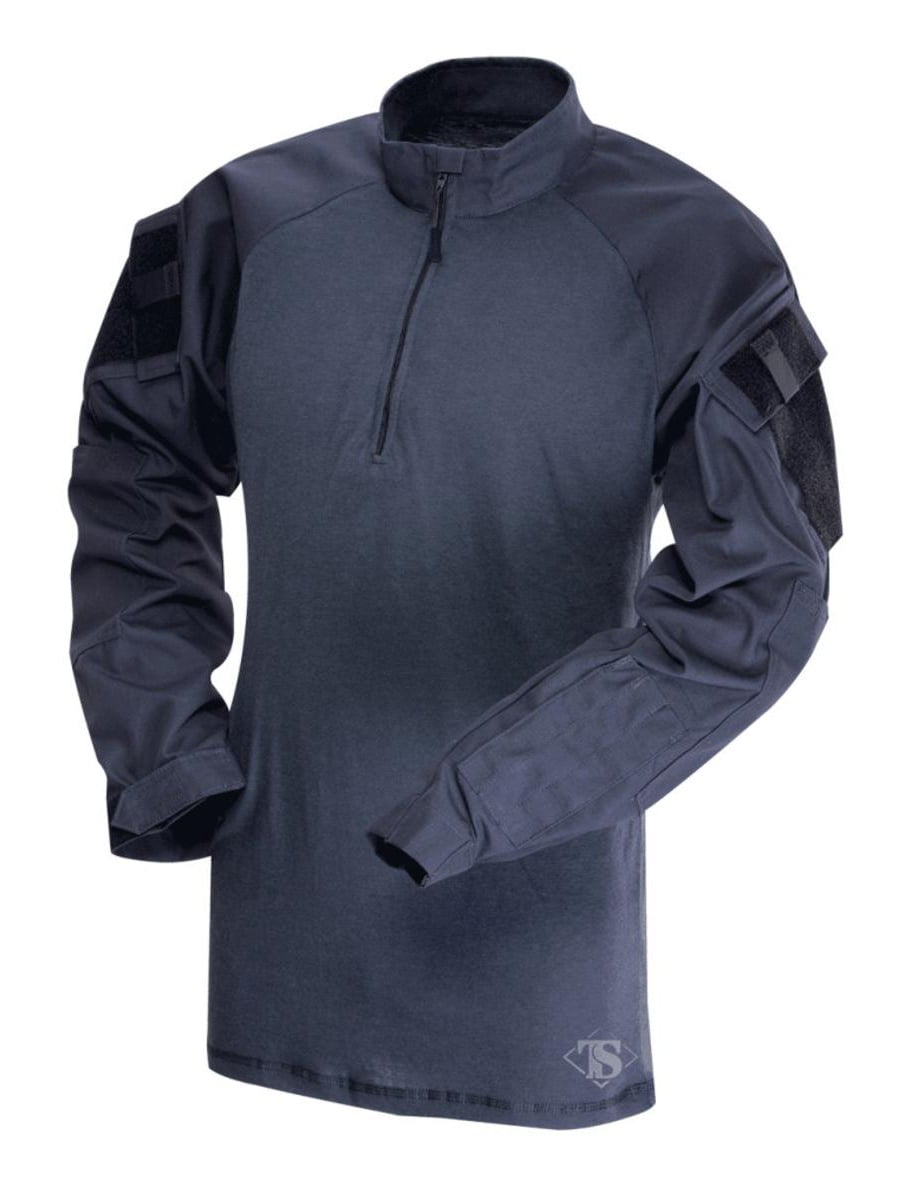 2567 1/4 Zip Tactical Response Uniform (TRU) Combat Shirt, Navy Blue ...