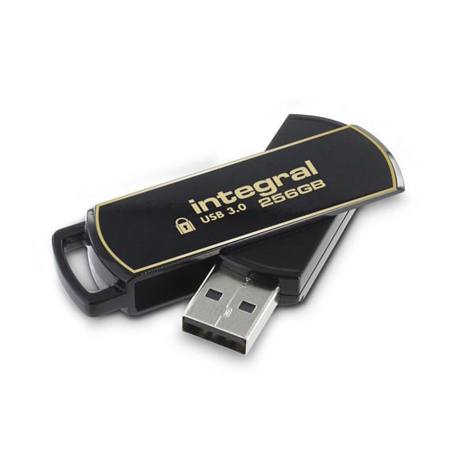 256GB Integral Secure 360 Encrypted USB3.0 Flash Drive (256-bit AES ...