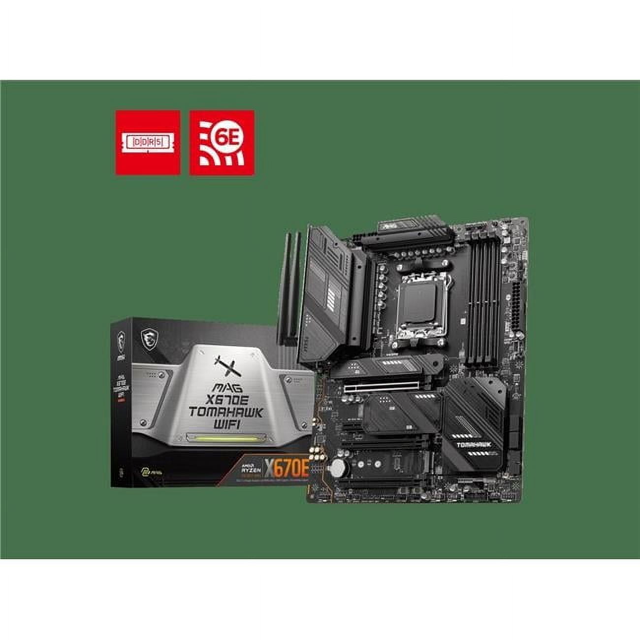 256GB MB MAG X670E Tomahawk Wi-Fi Socket AM5 DDR5 ATX Black Matte ...