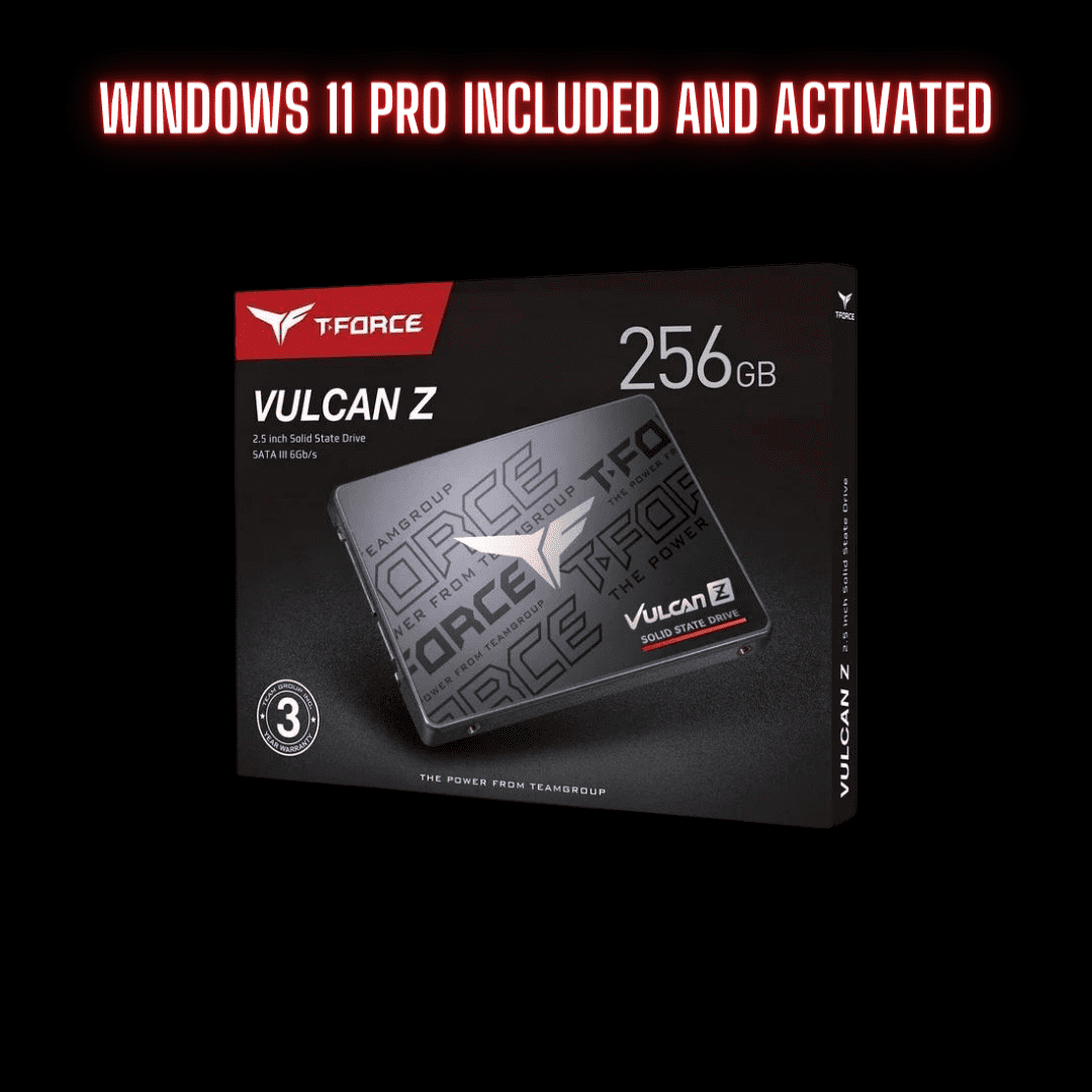 256GB T-Force Vulcan Z SSD With Windows 11 Pro Pre Installed and Acti256GB T-Force Vulcan Z SSD ...