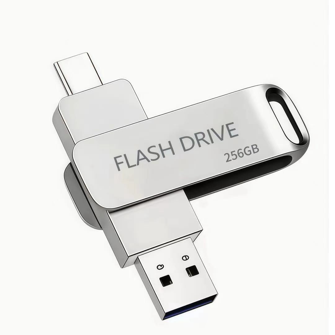 256GB USB Flash Drive 2 in 1 OTG Type C Memory Stick Thumb Drive Photo ...