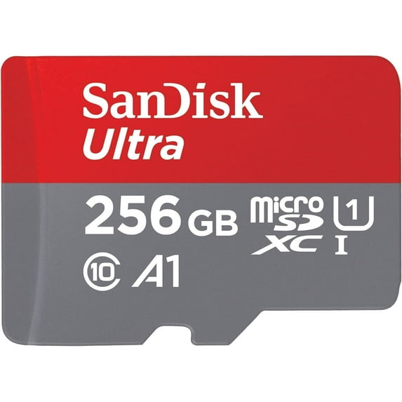 256GB Ultra microSDXC UHS-I Memory Card with Adapter - Up to 150MB/s ...