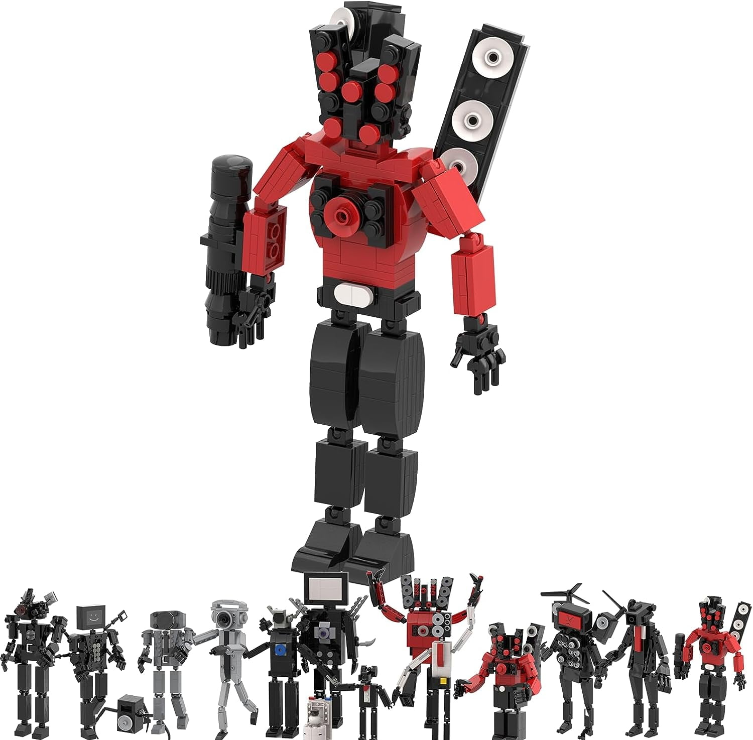 259 PCS Toilet Game Action Figure Building Blocks Set,Toilet Toys ...