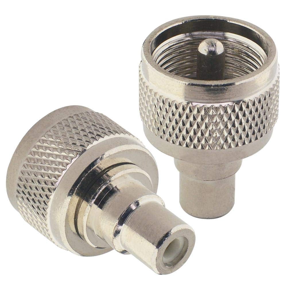 -259 male to TV female straight through converter plug to jack adapter ...