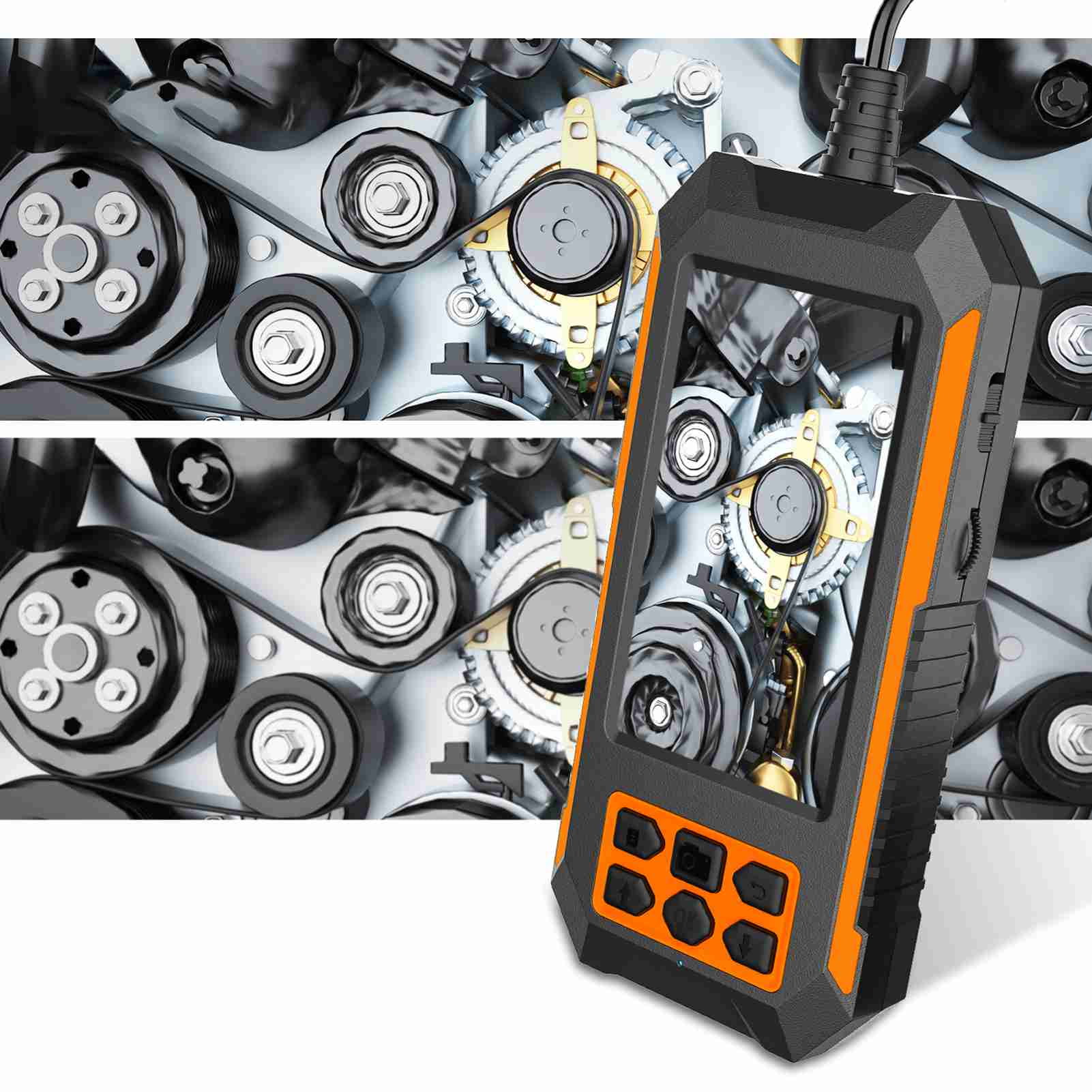 2592x1944p Industrial Endoscope 4.5in Display 1920x1080P Borescope With ...