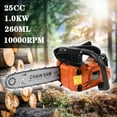 25CC Gas Chainsaw Gasoline Top Handle Powered Chain Saw 2-Stroke 1000W ...