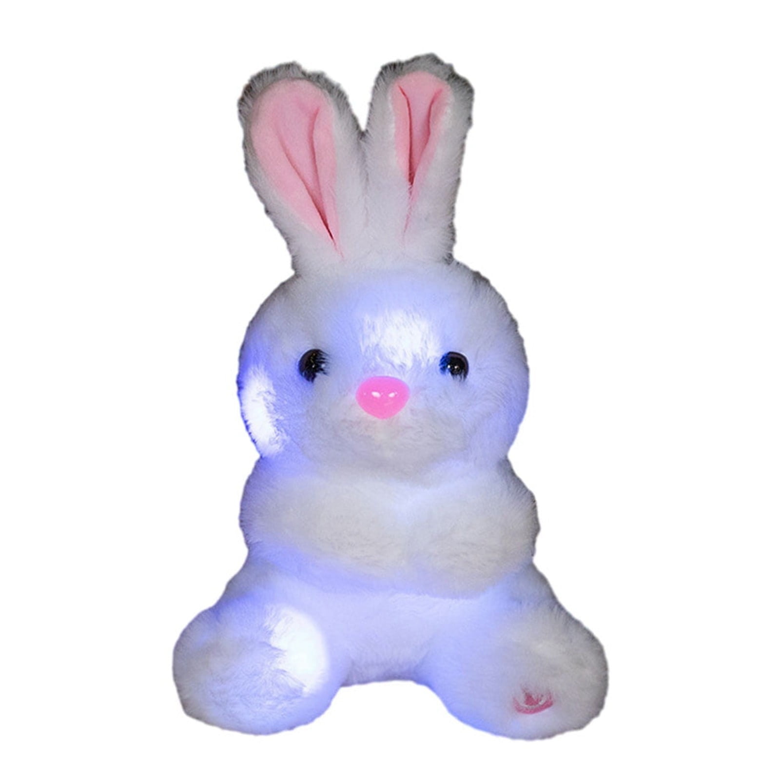25Cm Round Belly Sitting Cartoon Rabbit Plush Doll, Soft Glowing Plush ...