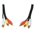 25FT 3 RCA TO 3 RCA VIDEO/AUDIO CABLE STANDARD SERIES LIFETIME WARR ...
