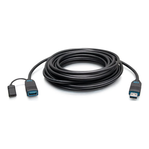 C2G C2G30078 25 ft. Performance Series USB-A Male to USB-A Female ...