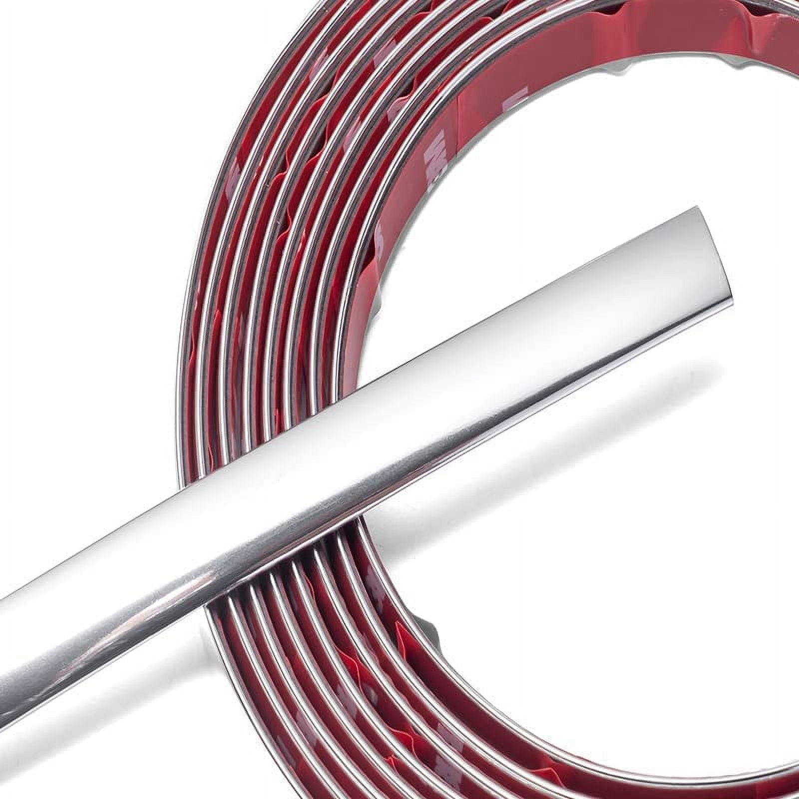 25Foot Automotive Chrome Trim Molding Strip - 1/4in(6mm) Cars Body Side ...