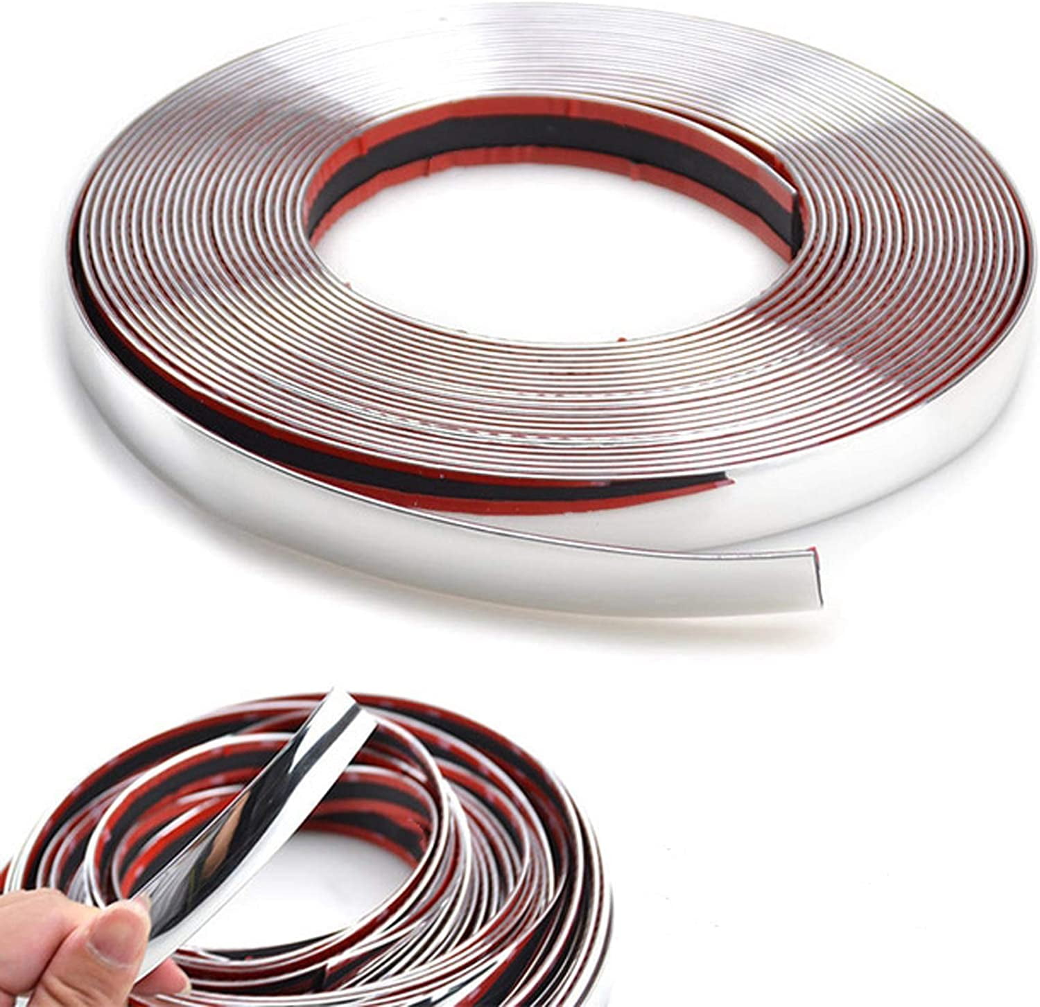 25Foot Automotive Chrome Trim Molding Strip - 3/4in(20mm) Cars Body ...