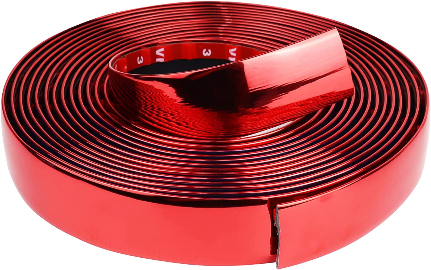 25Foot Chrome Red Automotive Trim Molding Strip - 1-9/16"(40mm) Cars ...