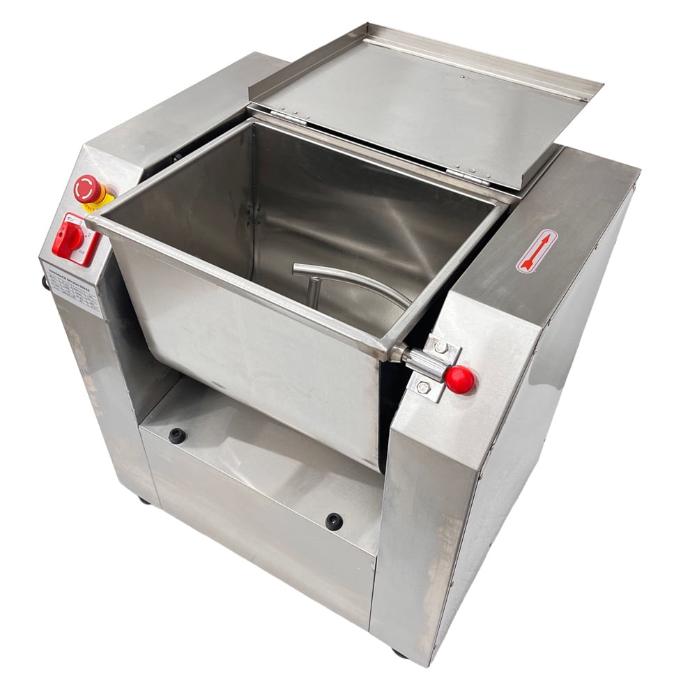 25KG Dough Mixer Large Mixing Kneading Machine Automatic Stainless Steel Commercial Electric ...