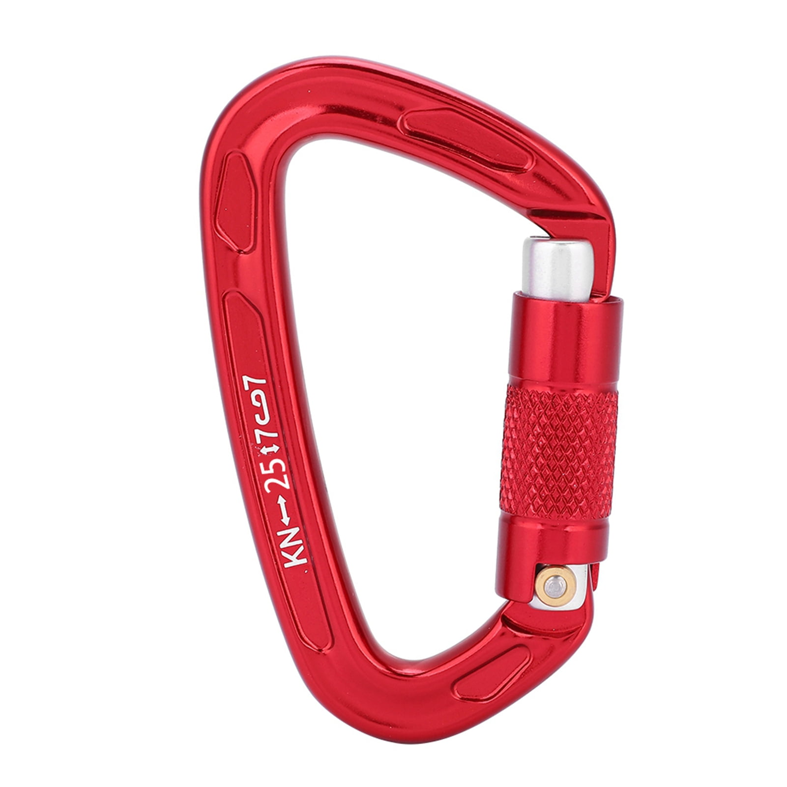 25KN Climbing Carabiner with Lock, Durable Aluminum Alloy, Rock Rescue ...