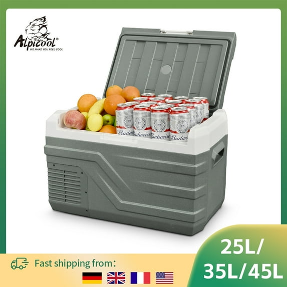 25L 35L 45L Car Refrigerator 12V Compressor Fridge Freezer 12/24V DC ...