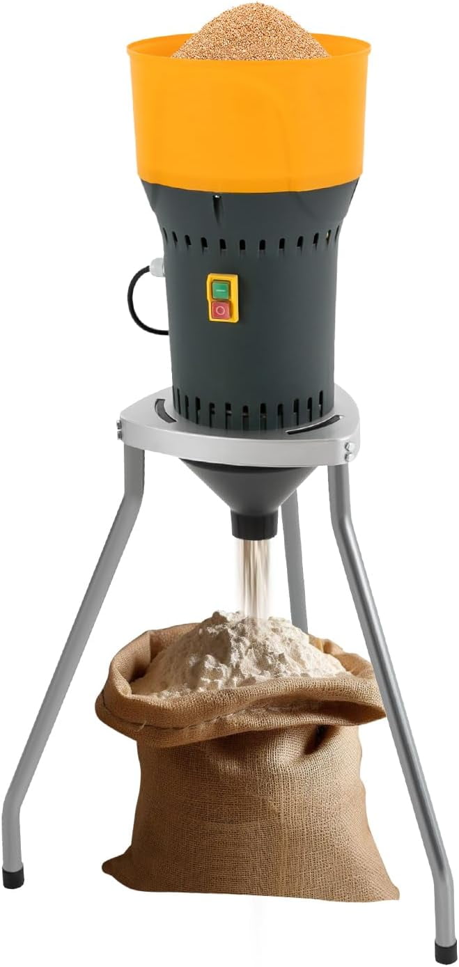 25L/6.6Gal Electric Grain Mill Grinder, 1000W Large Grinder with 5 ...
