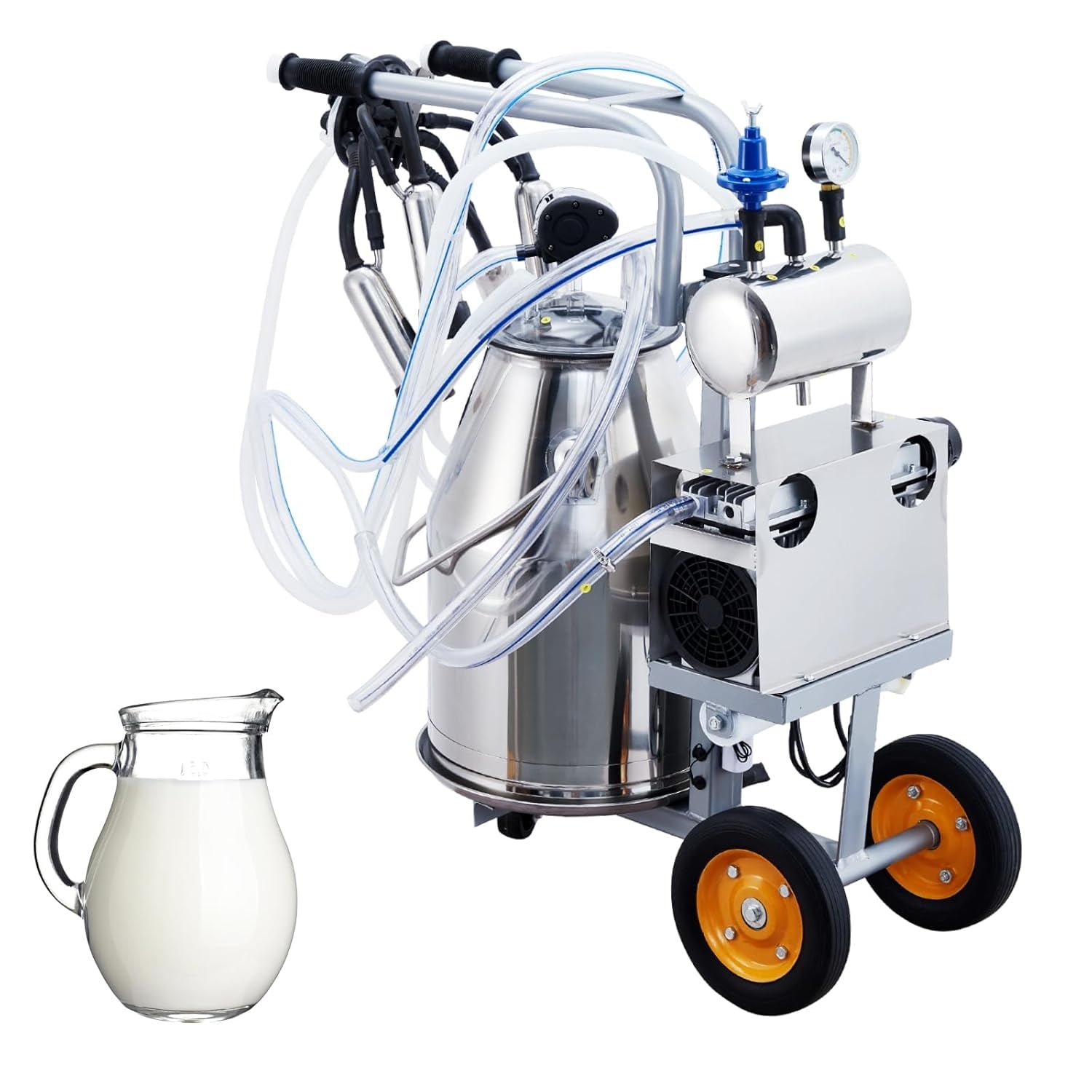 Electric Milking Machine Portable 25L with 304 Stainless Steel Bucket ...