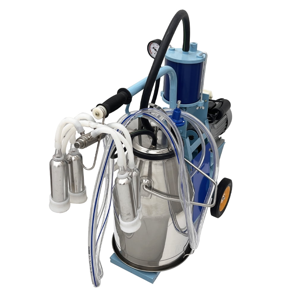 25L Electric Milking Machine Oil-Free Vacuum Pump Milker Milking ...