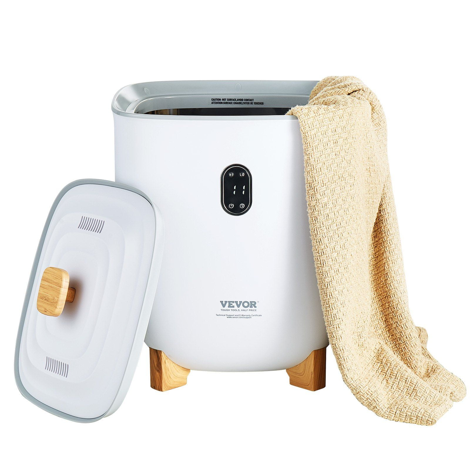 25L Towel Warmer Bucket with LED Screen Bottom Heating Columns Timer ...