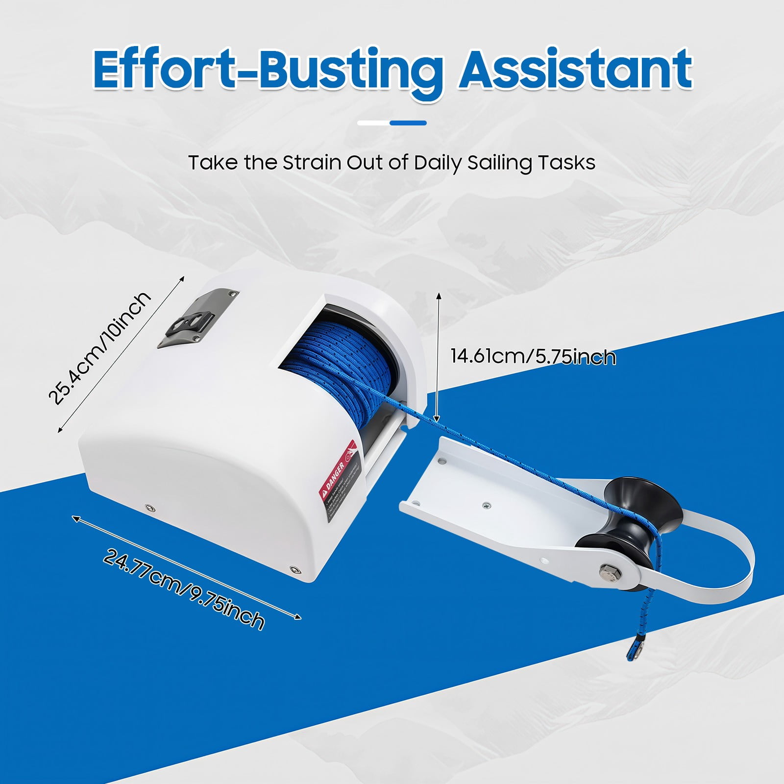 25LBS Electric Anchor Winch, 12V Marine Windlass with Remote Control ...