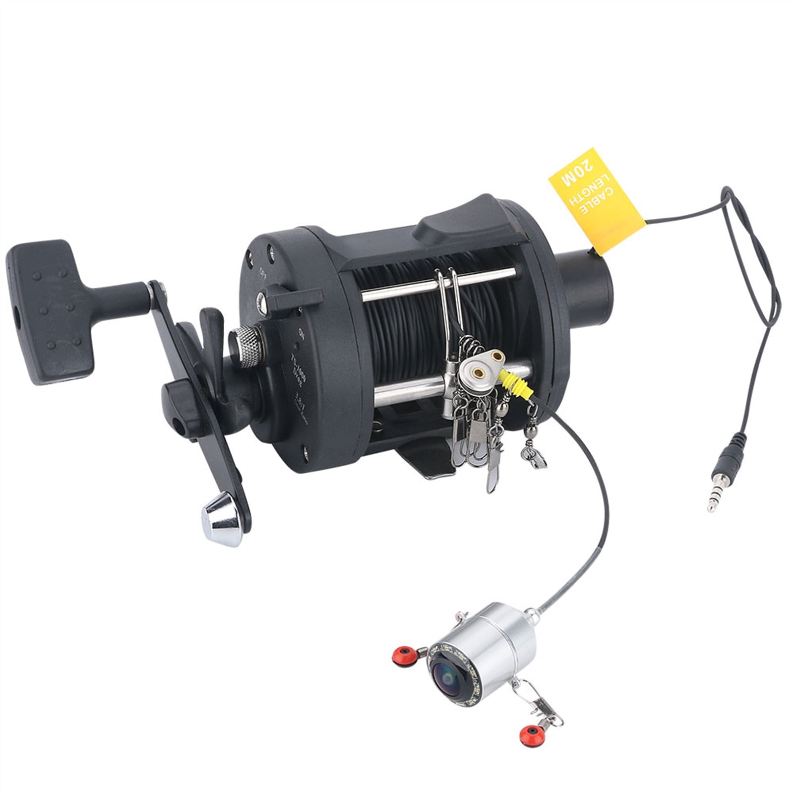 25M 1000TVL Fish Finder Underwater Fishing Camera 175 Degrees Sea Wheel ...