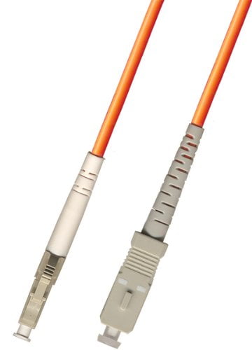 25M - Multimode Simplex Fiber Optic Cable (50/125) - LC to SC - Walmart.com