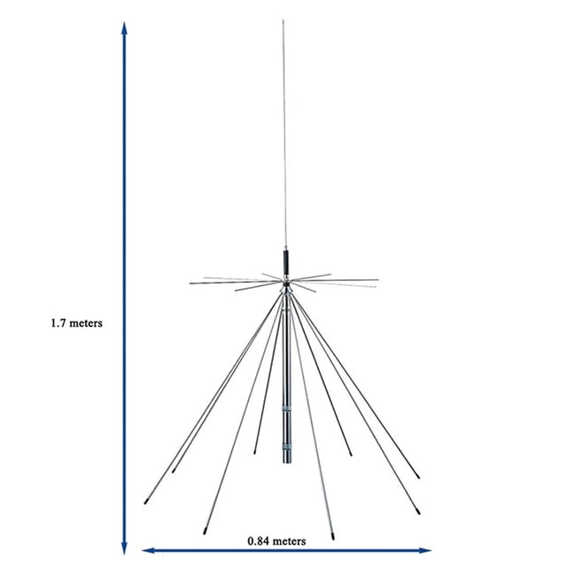 Ultra-Wideband Discone Antenna,25MHz-1300MHz, Multi-Frequency ...