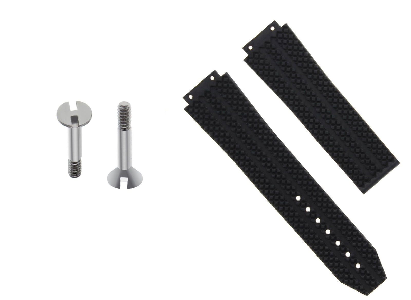 25MM RUBBER WATCH STRAP BAND FOR HUBLOT CERAMIC H BIG BANG WATCH BLACK ...