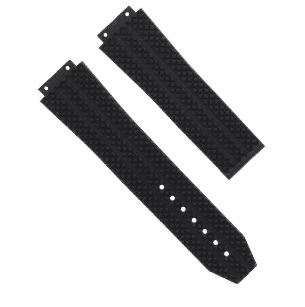 25MM RUBBER WATCH STRAP BAND FOR HUBLOT FUSION TITANIUM H BIG BANG 44 ...